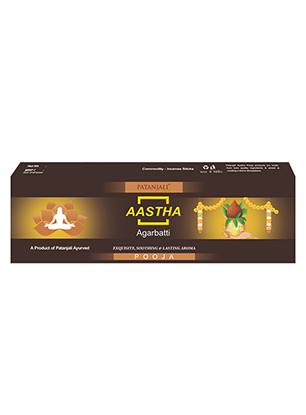 Patanjali Aastha Agarbatti Pooja – 20 Gm – behalinternational
